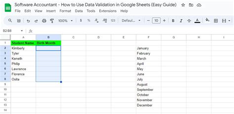 How To Use Data Validation In Google Sheets Easy Guide