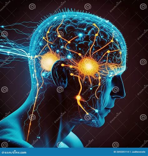 Light Technology In Scientific Experiments Fictitious Person Stock