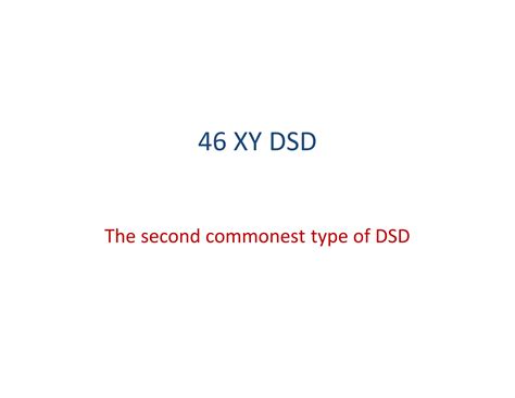 Disorder Of Sex Development Ppt
