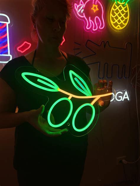 Olive Neon Sign Light Up Your Cafe Olive Leaf Branch Led Neon Etsy