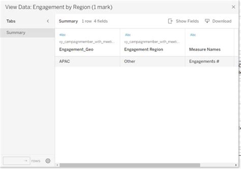 View Data Not Showing Full Data Table