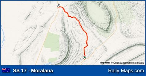 SS 17 Moralana Stage Map Mobil 1 Reliability Trial 1995 Rally