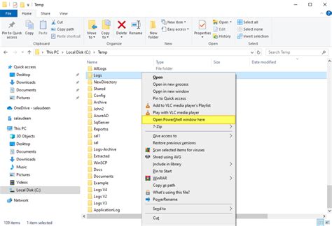 How To Open The Powershell Window In A Specific Folder Sharepoint Diary
