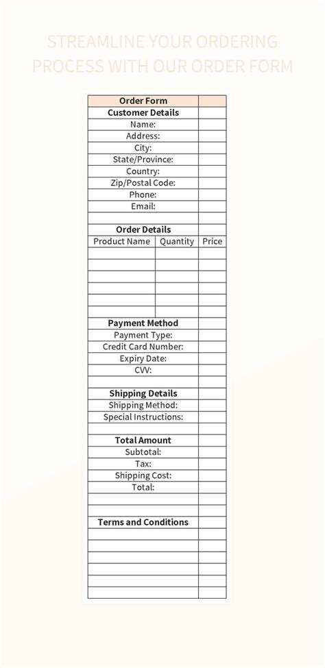 streamline your restaurant order process with our online order form