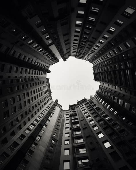 Perspective View Of A Building Abstract Image Stock Illustration