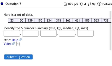 Solved Question 7 گ0 5 pts 5499 i Details Here is a set Chegg com