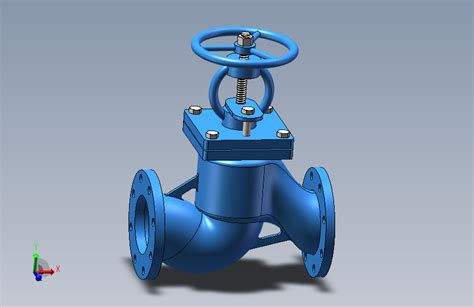 船用铸钢截止（止回）阀dn150 Pn16solidworks 2018模型图纸下载 懒石网