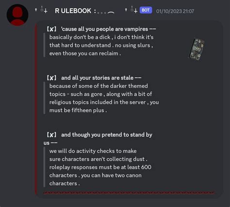 Discord Rules Aesthetic