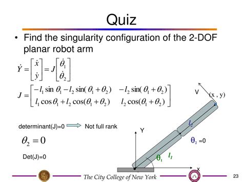 ppt inverse kinematics jacobian matrix trajectory planning powerpoint