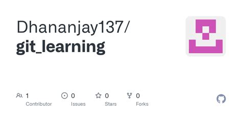 GitHub Dhananjay137 Git Learning