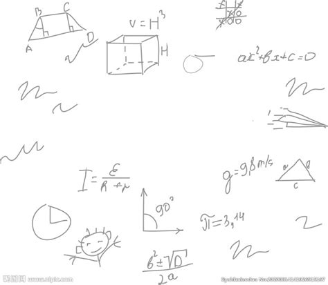 数学公式数字背景