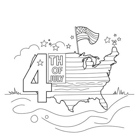 4th Of July Coloring Pages Free Printable Pdf
