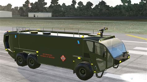 Oshkosh Striker Military Fuel Truck For Microsoft Flight Simulator Msfs