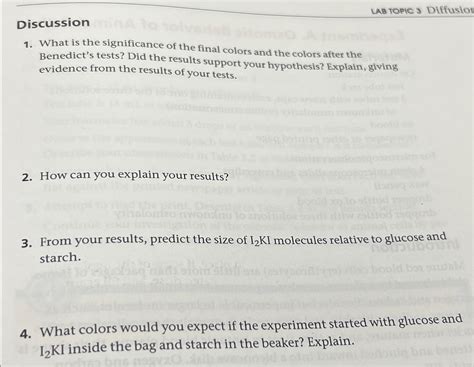 Solved Lab Topic 3 ﻿diffusiordiscussionwhat Is The