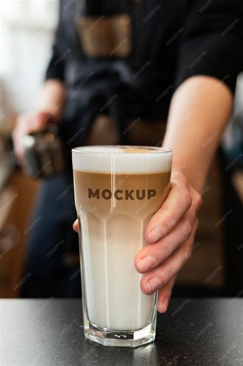 Композиция из макета кофейной чашки Премиум Psd Файл