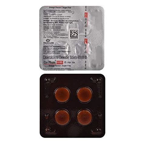 D3 Must 60K Strip Of 4 Tablets Price History