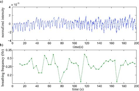 A Measurement Data Over 200 S Showing Regular Breathing And B Fast Download Scientific