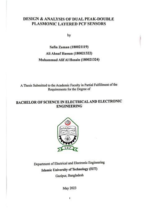 Pdf Design And Analysis Of Dual Peak Double Plasmonic Layered Pcf Sensors