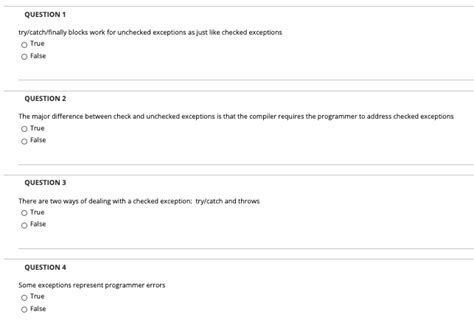 Solved QUESTION Try Catch Finally Blocks Work For Chegg