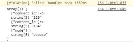Violation Click Handler Took Ms