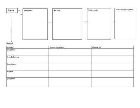 Anemia Concept Map Revised 2019 Pdf