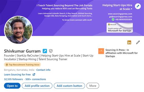 shivkumar gurram ↗️ on linkedin linkedin toprecruitmenttrainingvoice