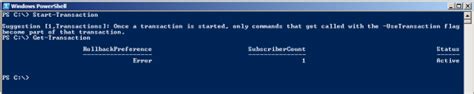 Powershell 2 0 One Cmdlet At A Time 80 Get Transaction Jonathan Medds Blog