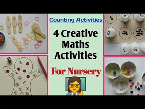 Maths Creative Worksheets For Nursery Maths Creative Activities