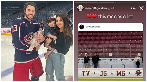 Johnny Gaudreaus Widow Meredith Touched By Bc Hockeys Heartwarming Remembrance Of Brothers