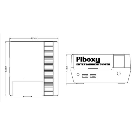 Piboxy NES NESPi Case For Raspberry Pi B B B With IR Remote Functional Power Reset Shutdown