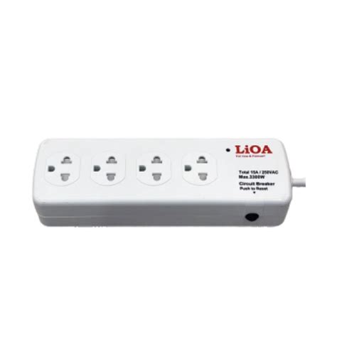 Ổ Cắm Lioa Công Suất Cao 4ss Dây 2 5mx2 15a