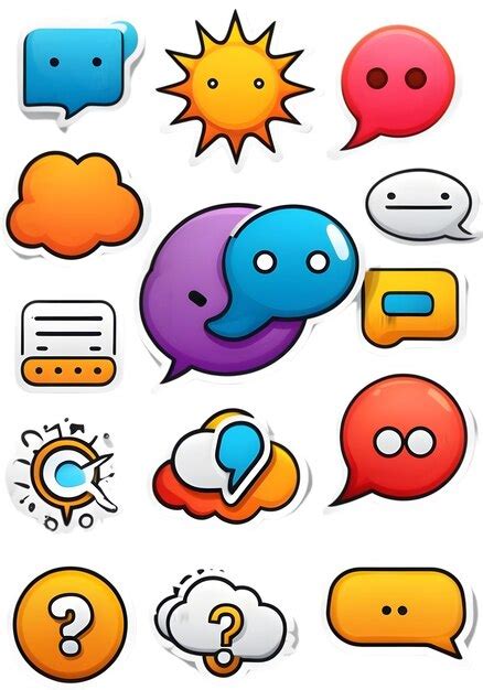 Premium Ai Image Bubble Speech Icons Speech Bubbles Design Communication Symbols Chat And
