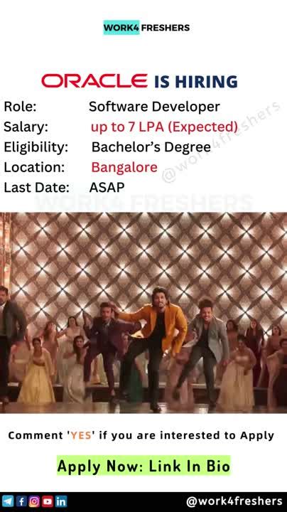work4freshers on linkedin work job hiring oracle bangalore