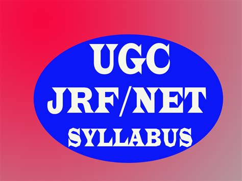 UGC JRF NET SYLLABUS EXAMCHOICES IN