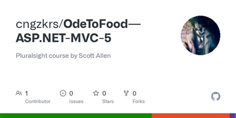 Github Cngzkrs Odetofood Asp Net Mvc 5 Pluralsight Course By Scott