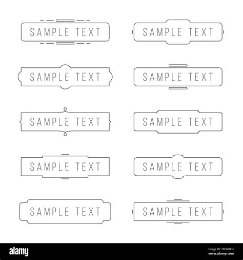 Simple Rectangle Text Frames Cute Line Frame Template For Your Text Thin Line Border With Copy