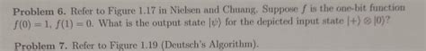 Solved Problem 6 Refer To Figure 117 In Nielsen And