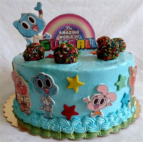 Pastel Del Maravilloso Mundo De Gumball Pasteles Divertidos Pasteles
