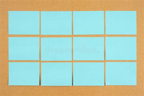 The Blank Sticky Notes On Wooden Board For Your Text Or Message Stock