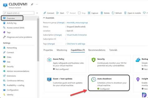 Quickly Turn Off Auto Shutdown Of Azure VM Prajwal Desai