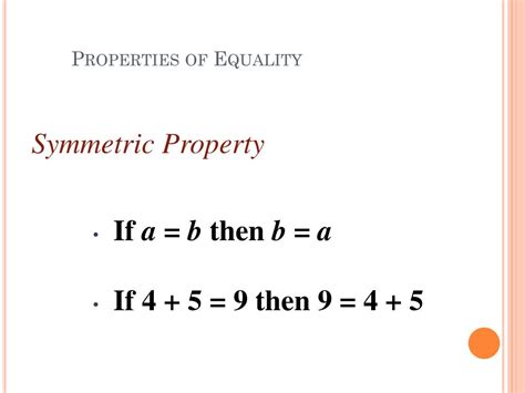 Symmetric Property