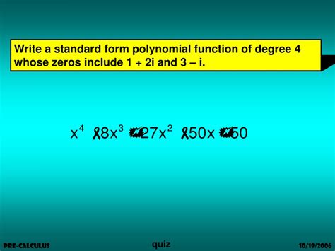Ppt Polynomial Function Powerpoint Presentation Free Download Id