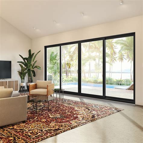 Black Sliding Glass Door
