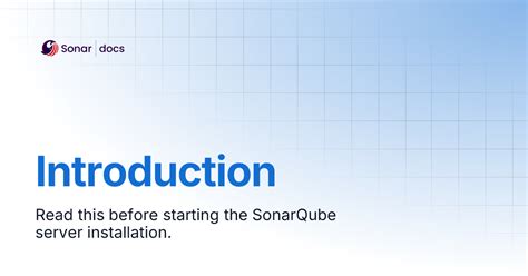 Introduction Sonarqube Server 104 Sonar Documentation