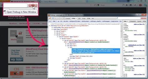 Css Firebug เพื่อนแท้ ช่วยแก้ Css