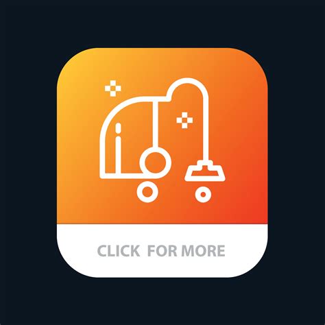Cleaning Electrical Equipment Vacuum Mobile App Button Android And Ios