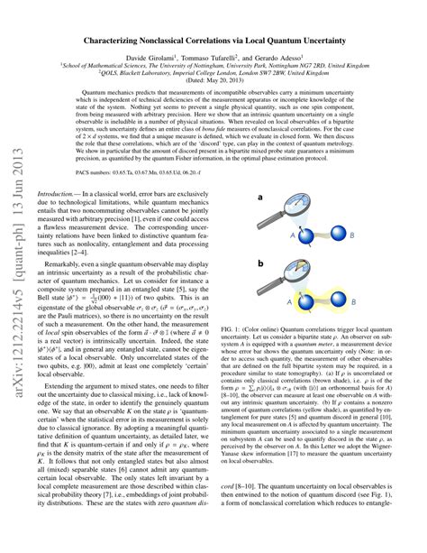pdf characterizing nonclassical correlations via local quantum