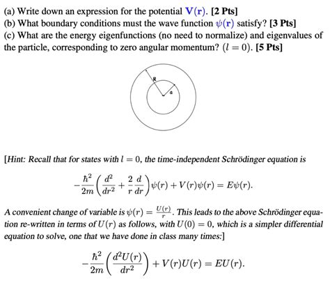 Find The Wave Function Of A Particle In A Spherical Cavity