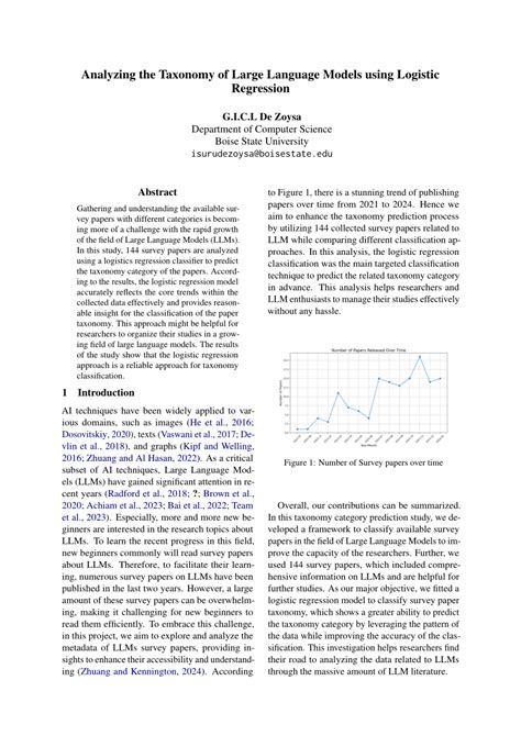 Pdf Analyzing The Taxonomy Of Large Language Models Using Logistic