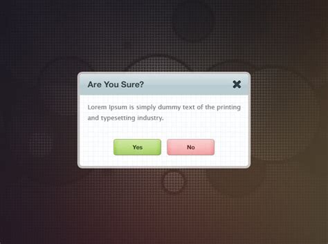 Popup Modal Window PSD Free PSD Download FreeImages